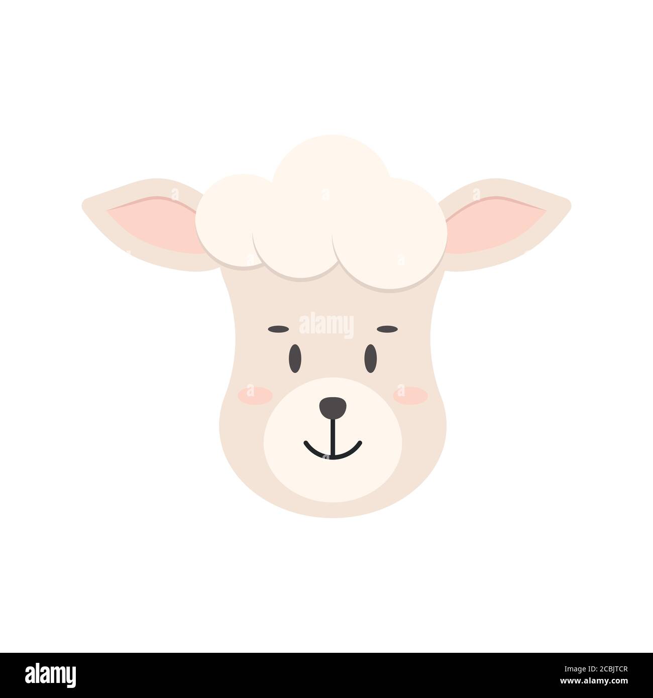 Cute sheep head cartoon hi-res stock photography and images - Alamy