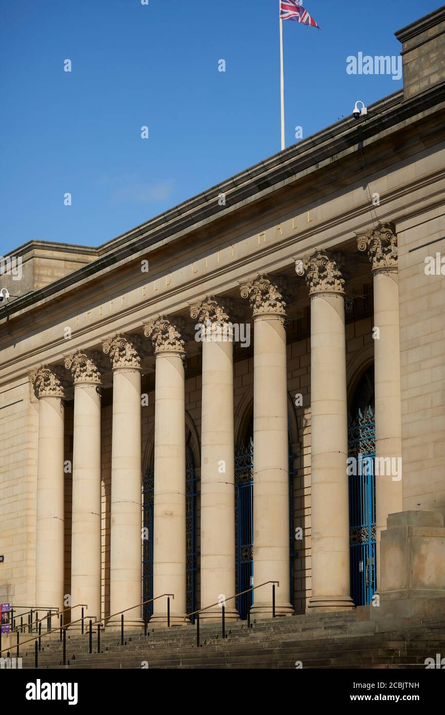 Sheffield, South Yorkshire Sheffield City Hall a Grade II* listed neo ...
