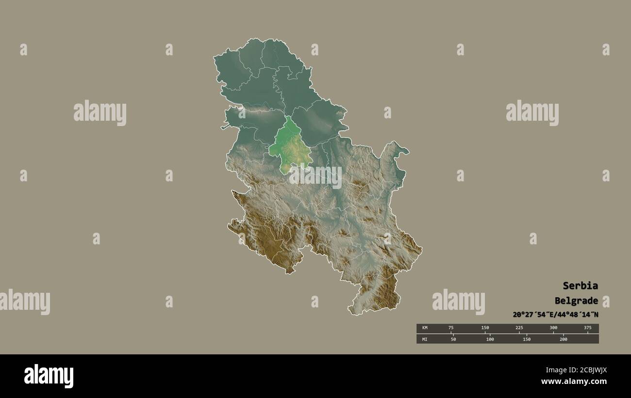 Beograd map hi-res stock photography and images - Alamy