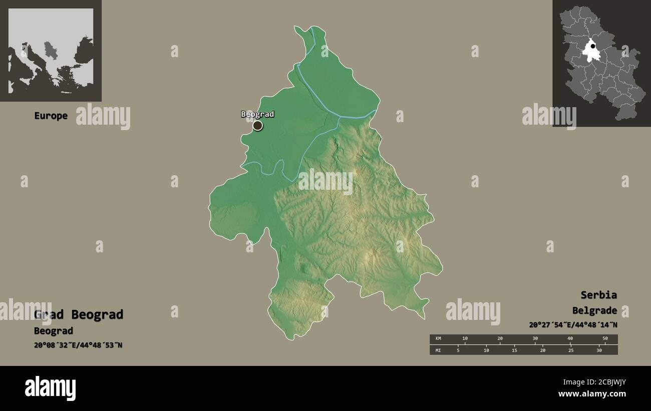 Beograd map hi-res stock photography and images - Alamy