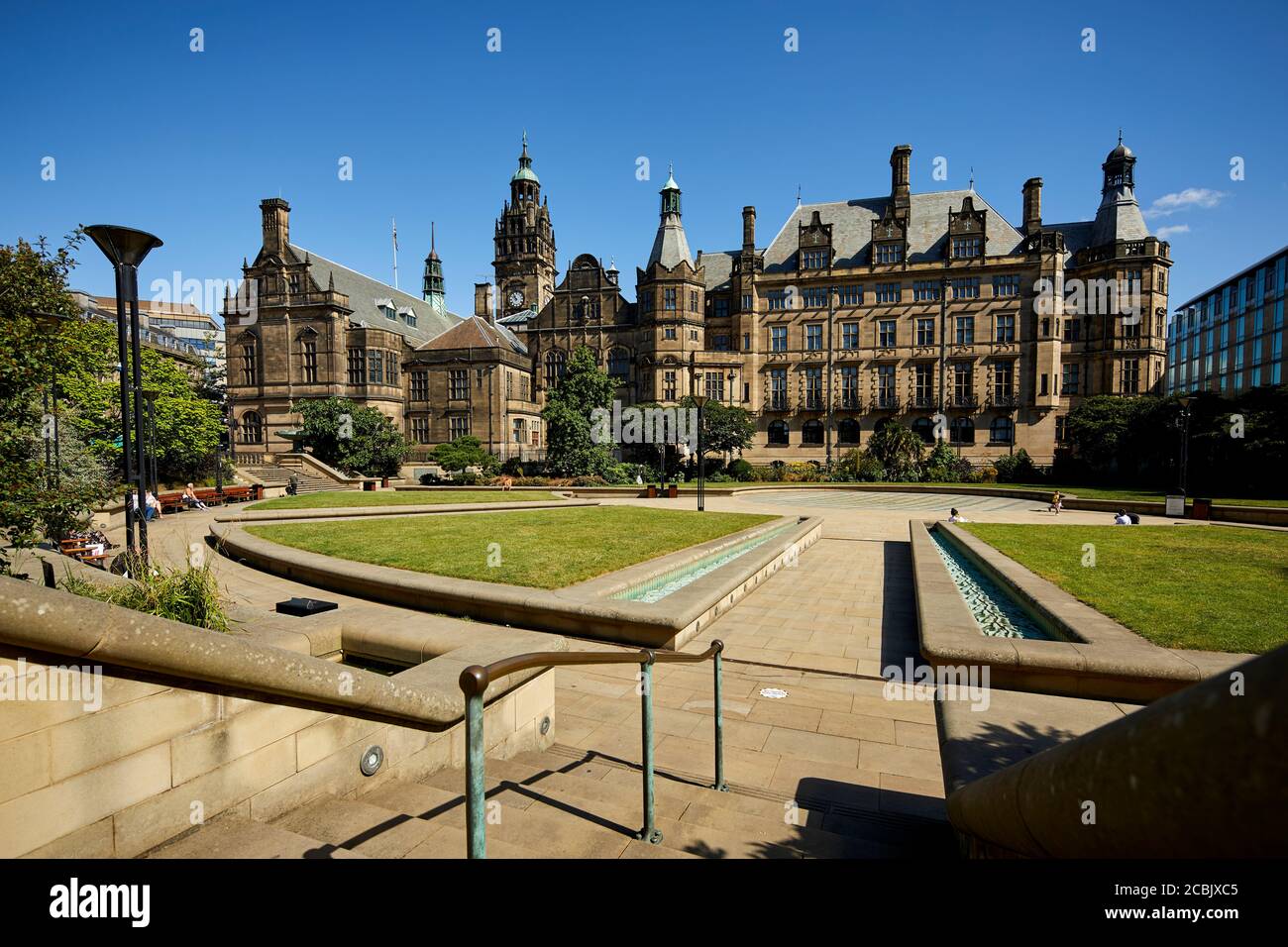 Grade I listed Renaissance Revival style Sheffield Town Hall by ...