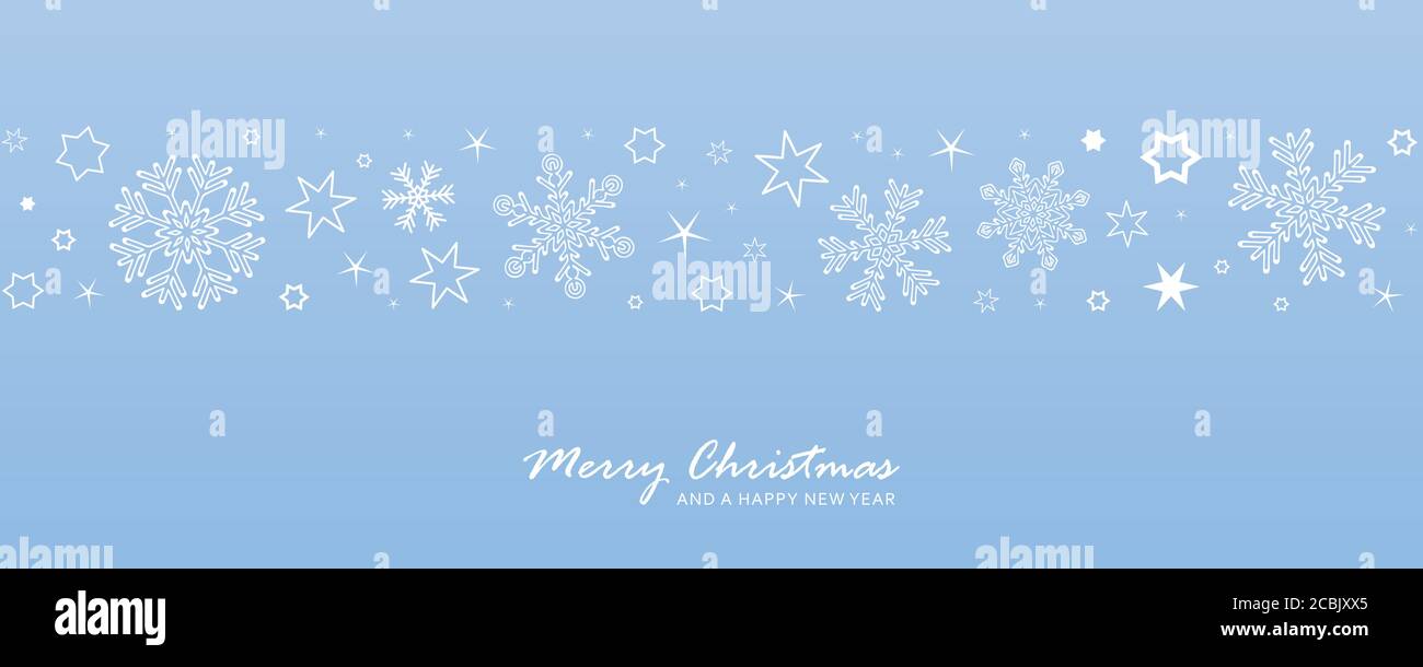 christmas card with snowflake border vector illustration EPS10 Stock ...