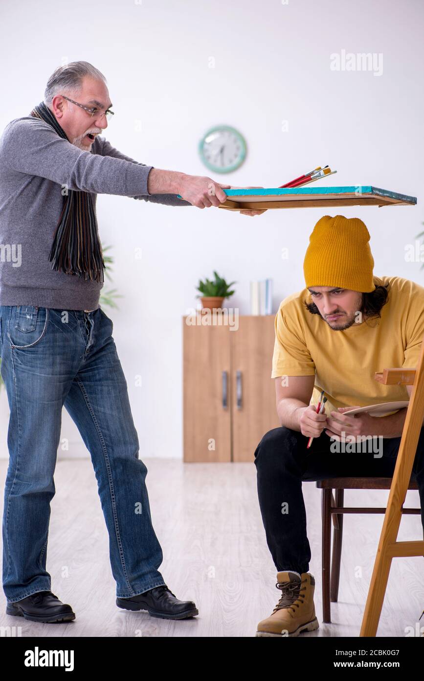 Experienced painter student hi-res stock photography and images - Alamy
