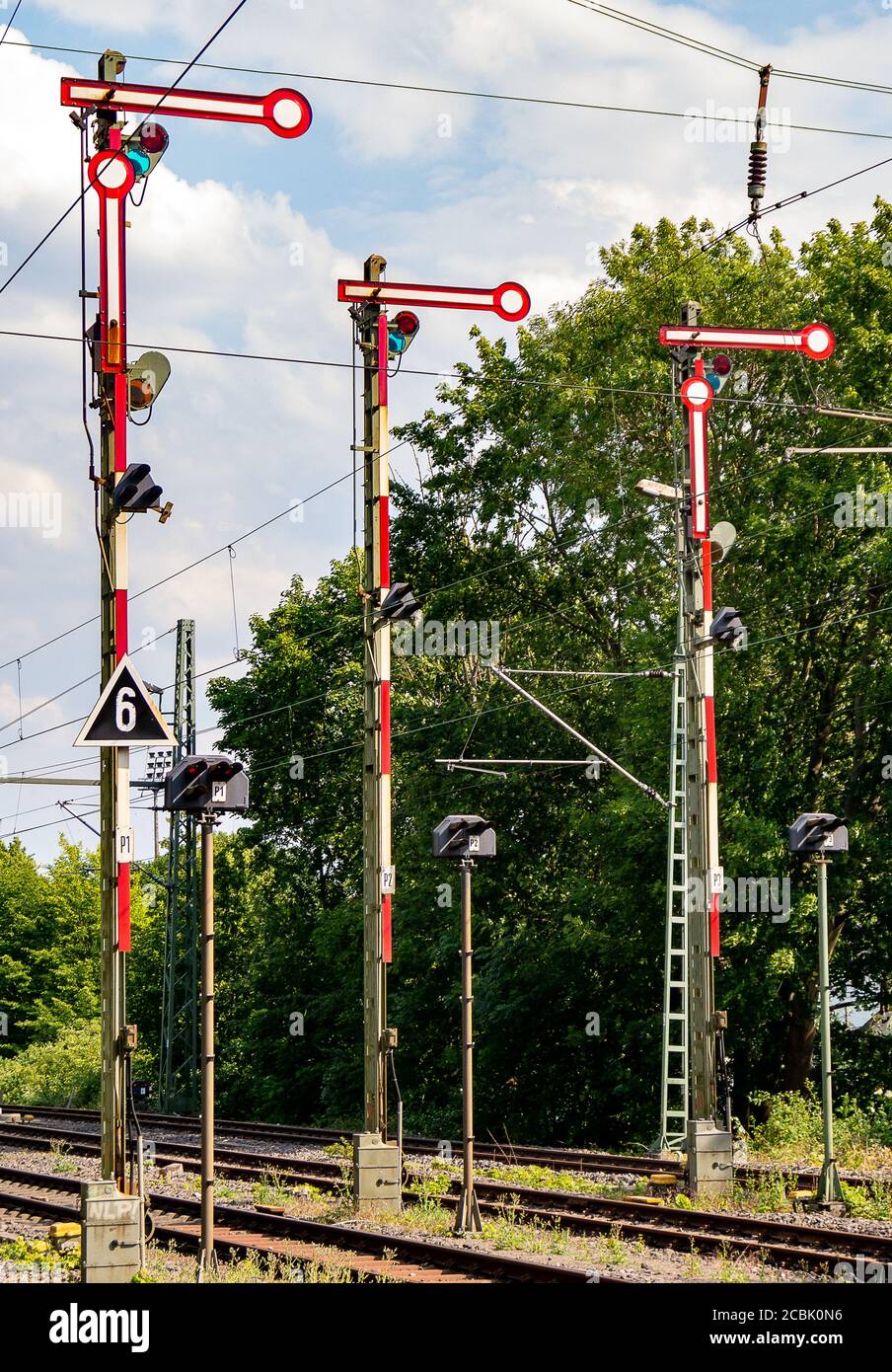 Train Stop Red Signal High Resolution Stock Photography and Images - Alamy