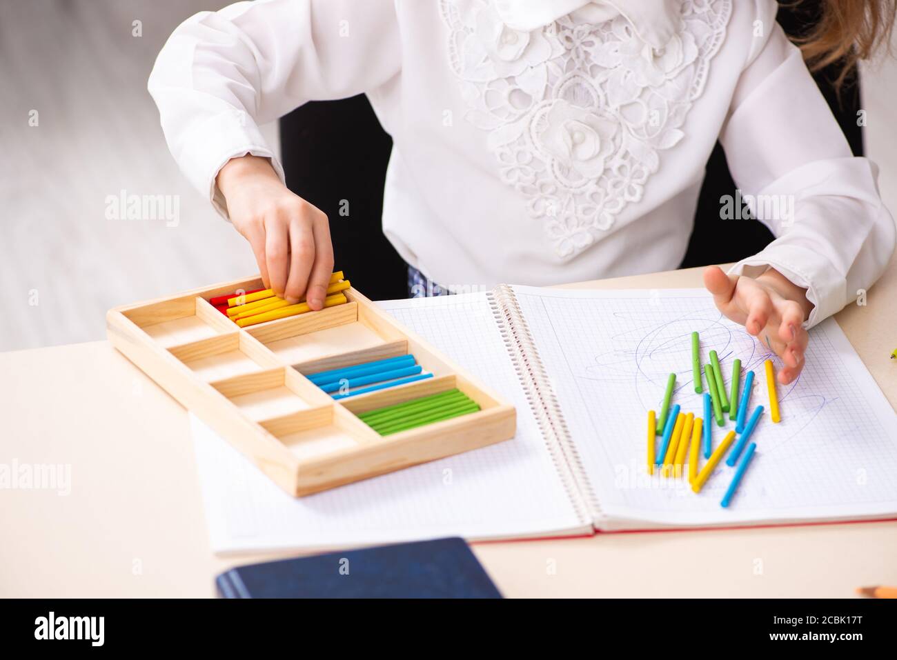 Small girl in the early development concept Stock Photo - Alamy