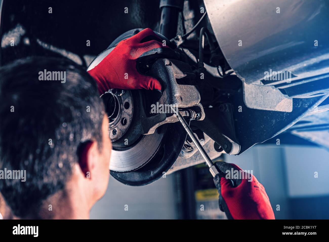 Maintenance car bearing Stock Photo - Alamy
