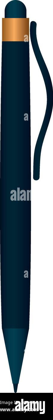 pen supply black color, on white background Stock Vector Image & Art - Alamy