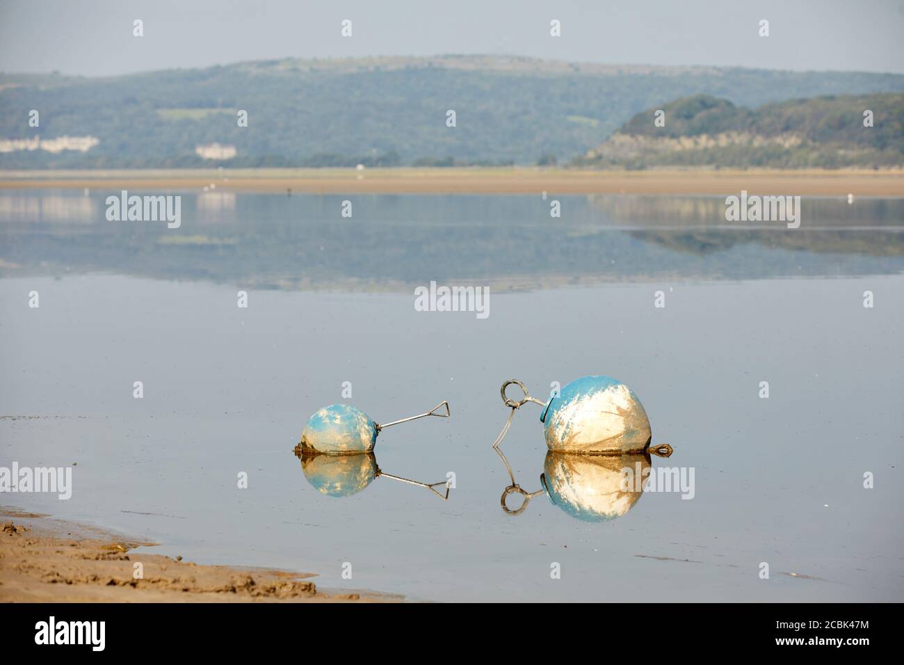Arnside village in Cumbria coastal beach in Morecambe Bay Stock Photo ...