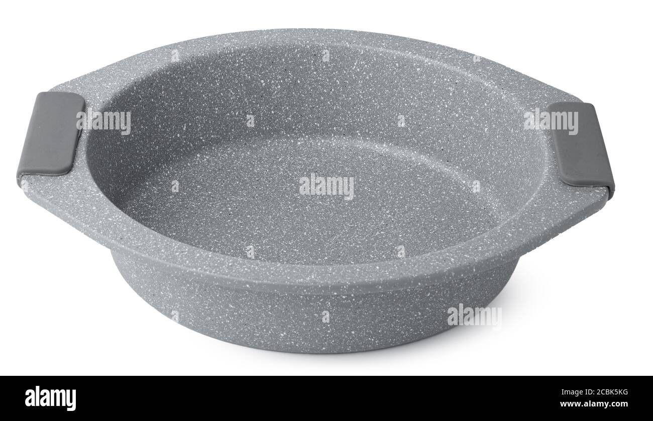 New ceramic baking dish isolated on white Stock Photo - Alamy