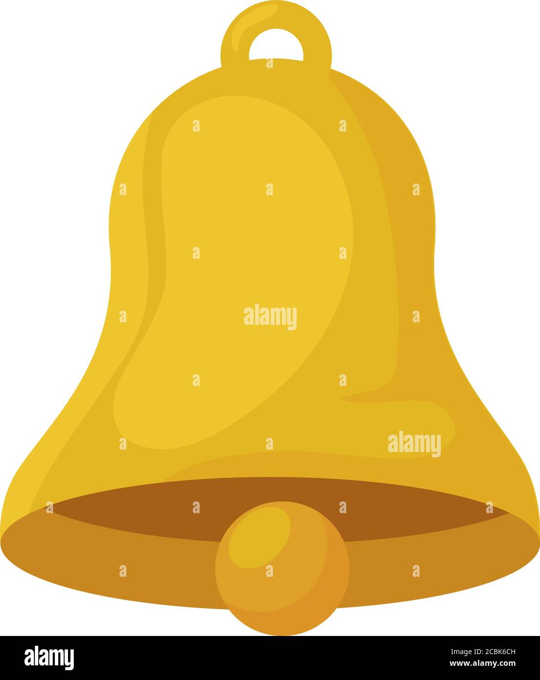 golden bell icon, on white background Stock Vector Image & Art - Alamy
