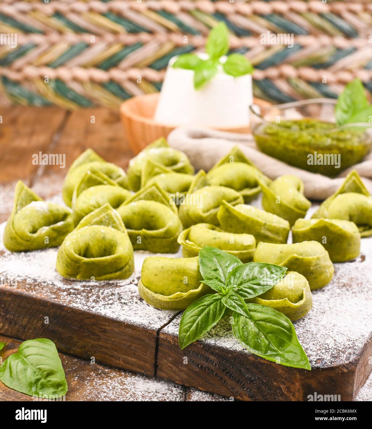 Tortellini e tortelloni typical dishes emilia italy. Food background ...