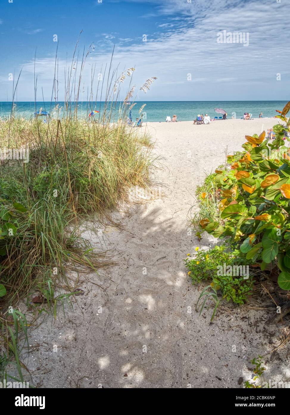 Path to Manasota Beach on the Gulf of Mexico on Manasota Key in ...