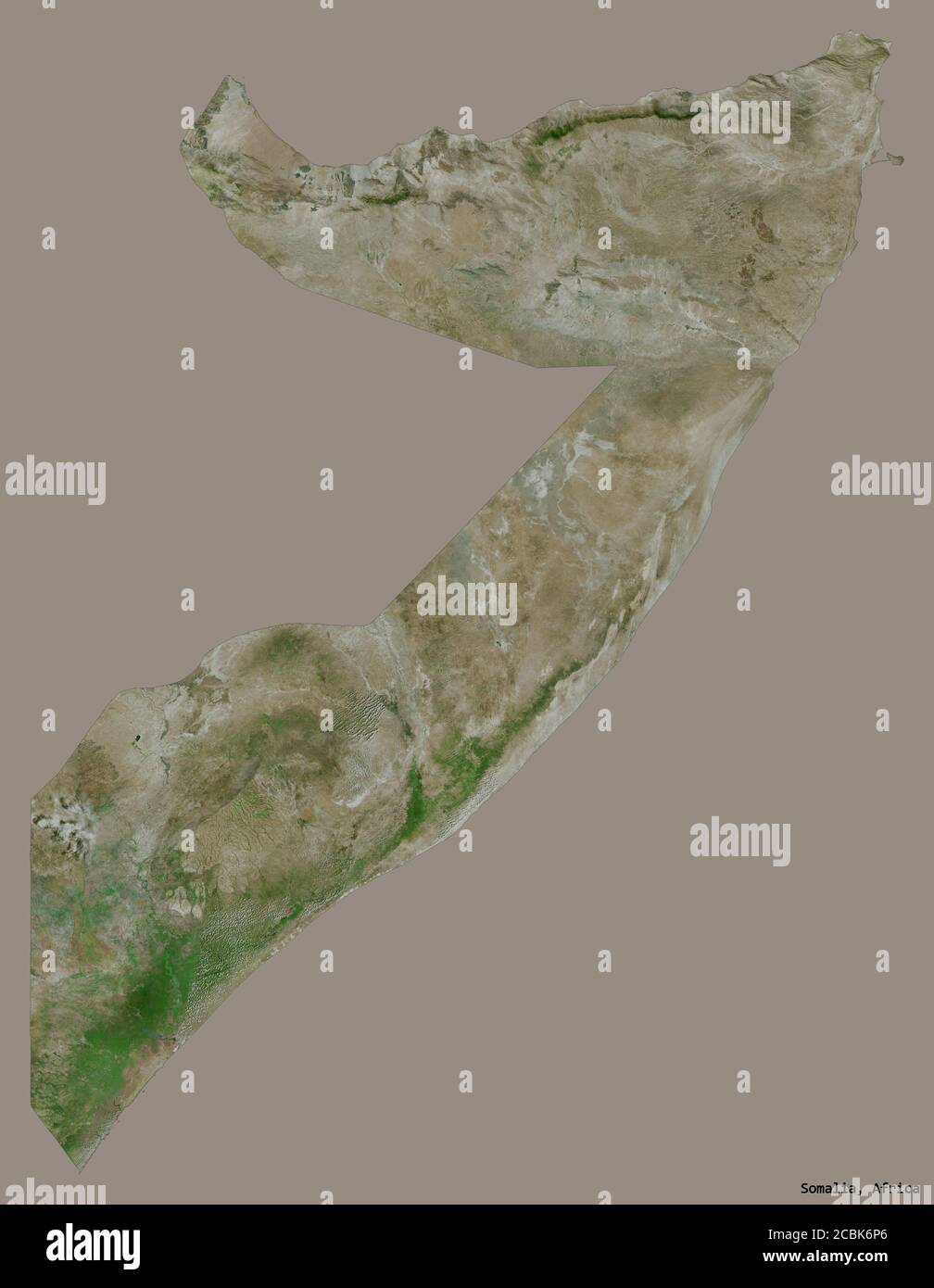 Somalia map satellite geography hi-res stock photography and images - Alamy