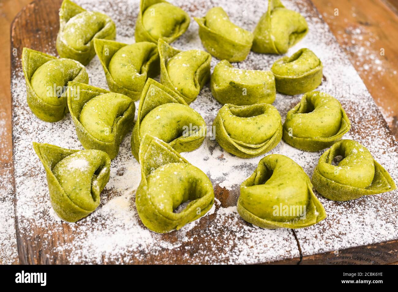 Tortellini e tortelloni typical dishes emilia italy. Food background ...