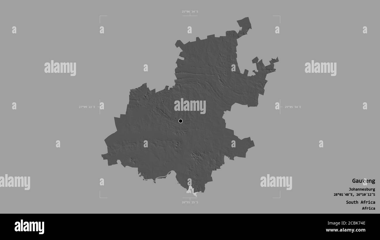 Map of gauteng hi-res stock photography and images - Alamy