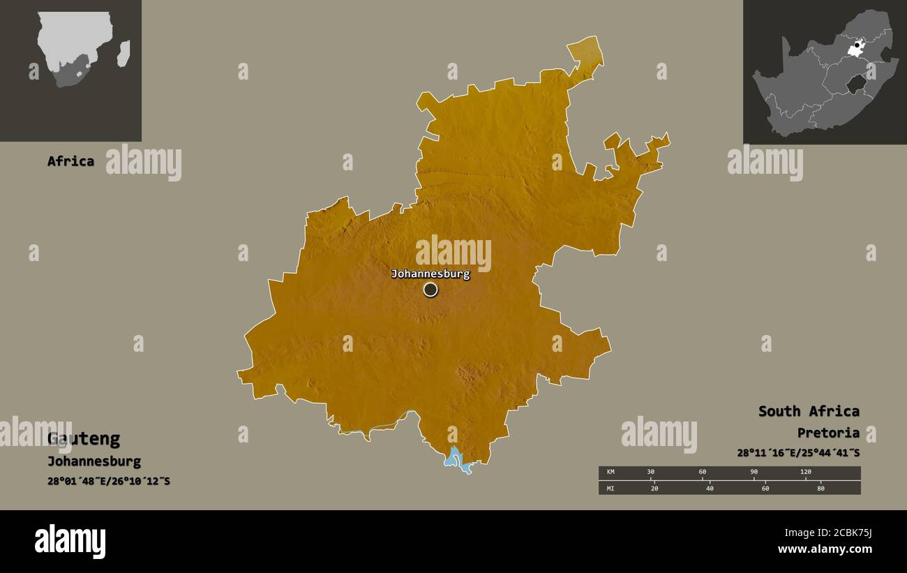 Map of gauteng hi-res stock photography and images - Alamy