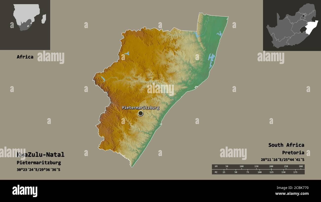 Map of zululand hi-res stock photography and images - Alamy