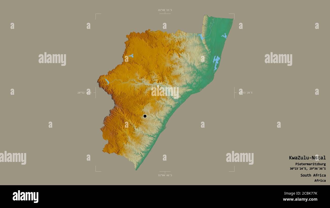 Map of zululand hi-res stock photography and images - Alamy