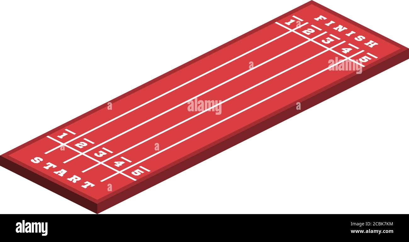 Isometric on the treadmill. Start, finish on the track for running in ...