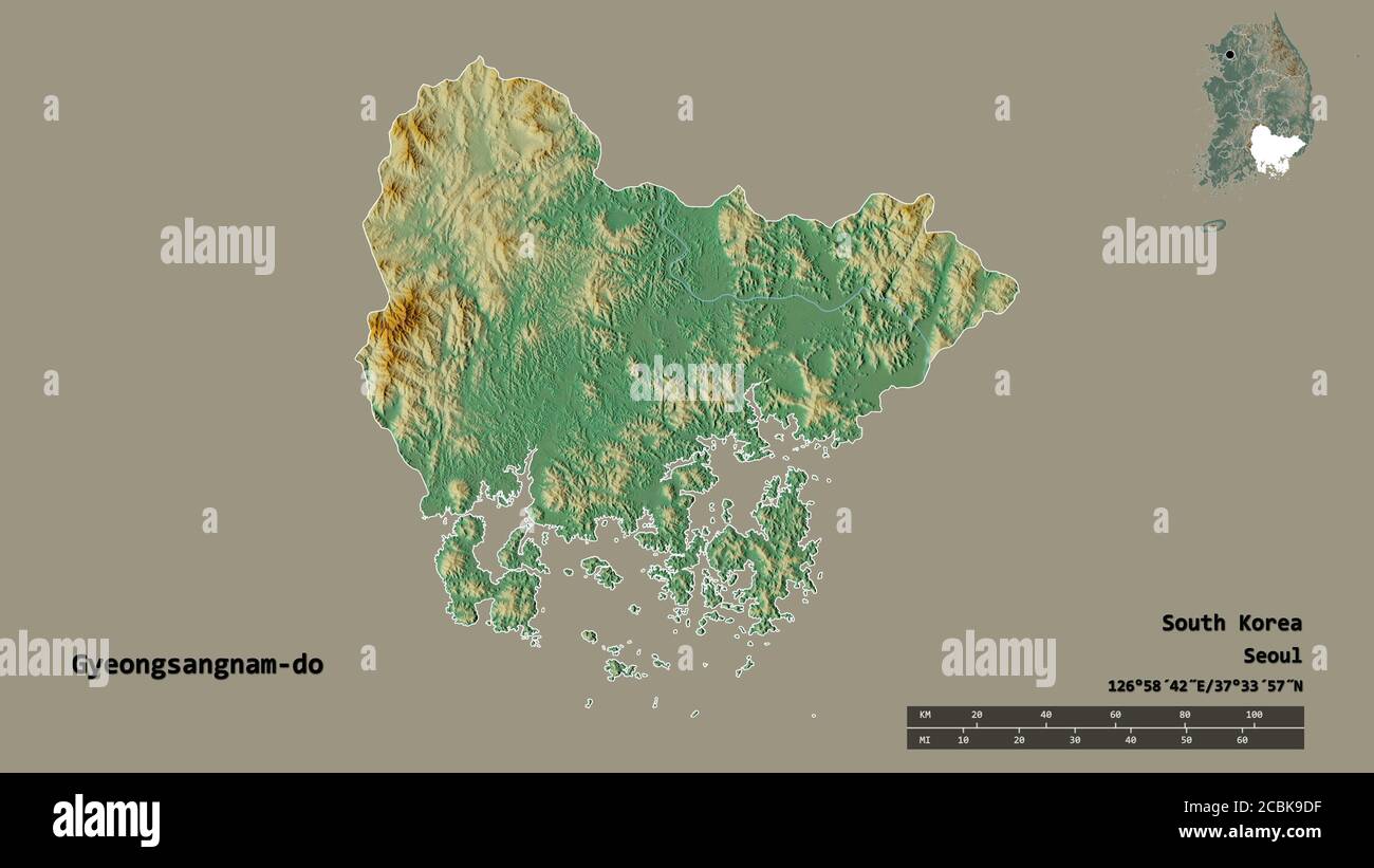 Map of changwon hi-res stock photography and images - Alamy
