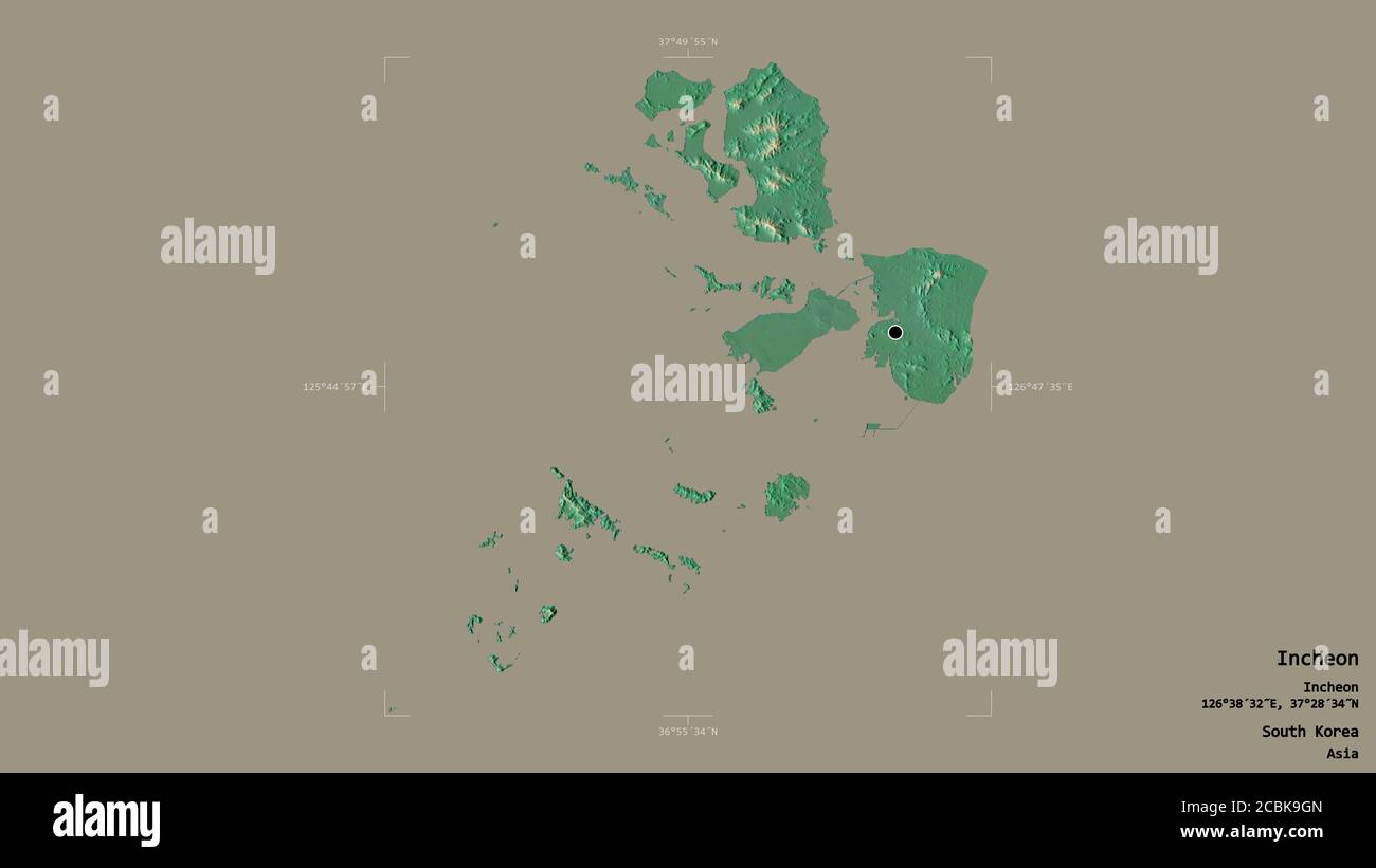 Inchon map hi-res stock photography and images - Alamy