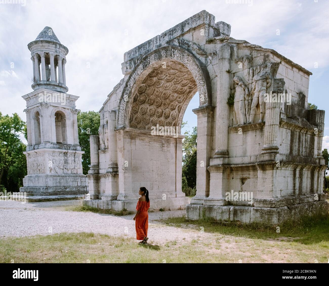 Les Antiques monument which is a part of Glanum archaeological site ...