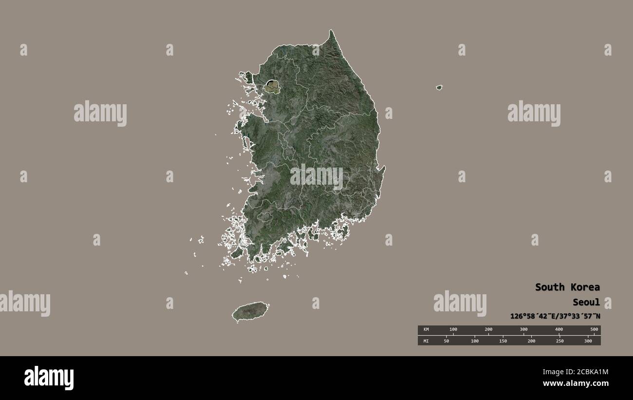 Satellite View Of Seoul Map High Resolution Stock Photography and ...