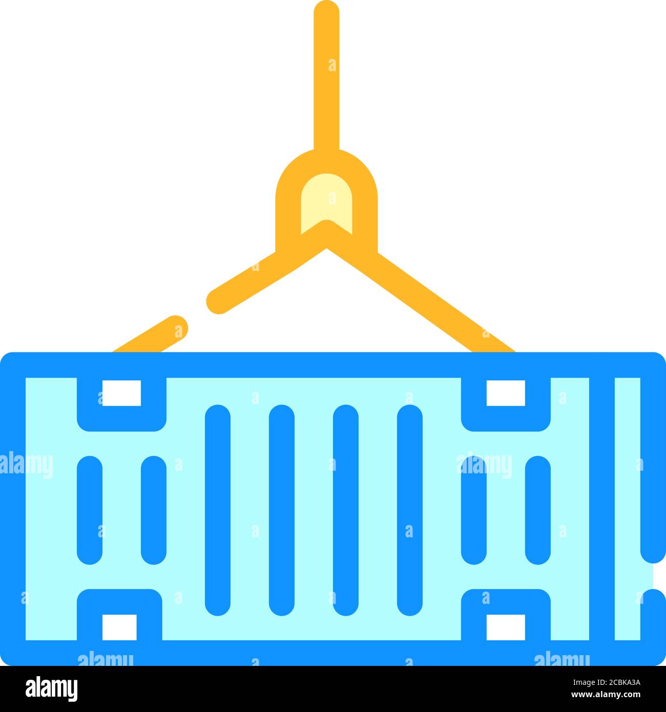 container logistics color icon vector isolated illustration Stock ...