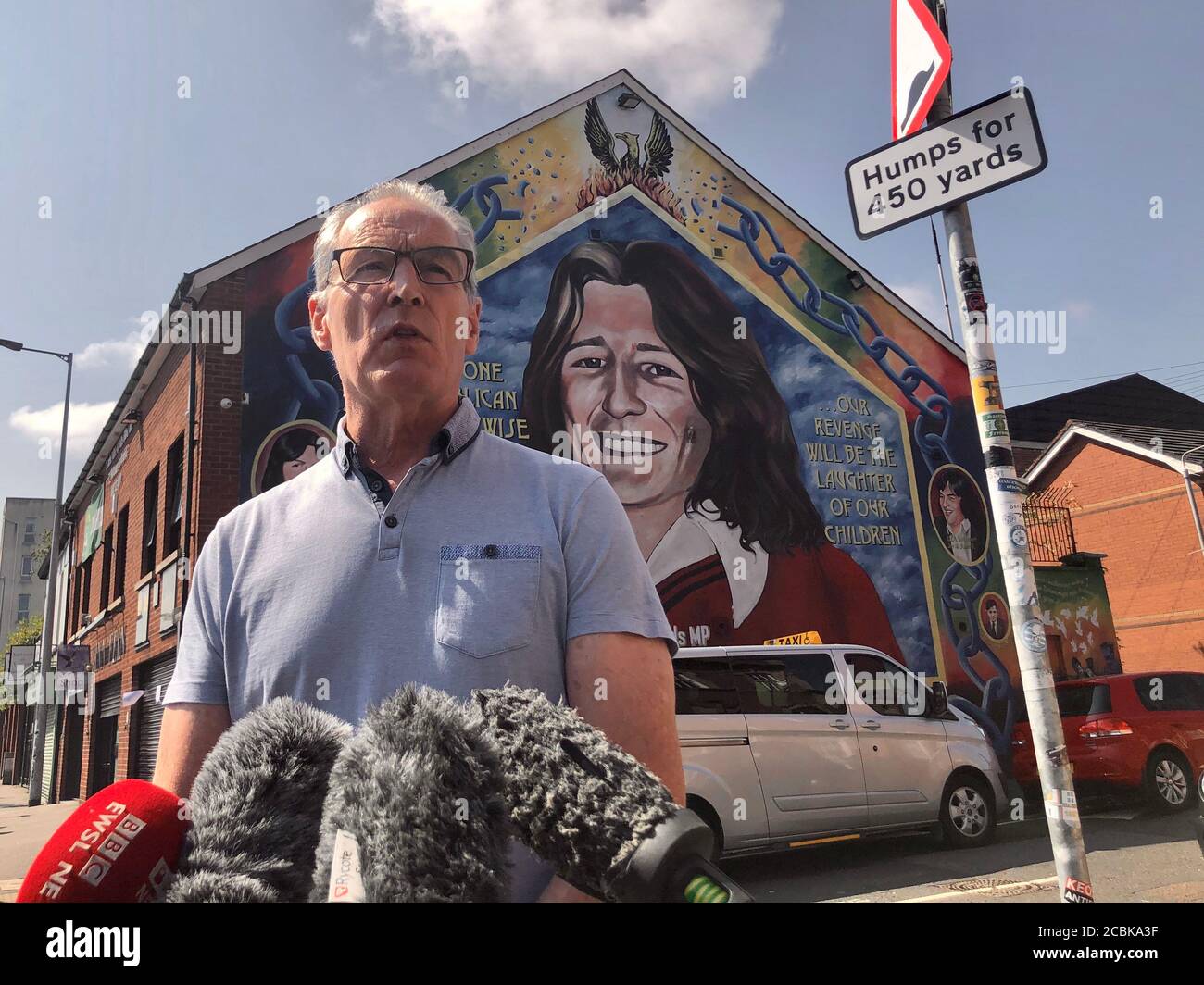 Sinn Fein MLA Gerry Kelly at the party's Falls Road office in Belfast ...