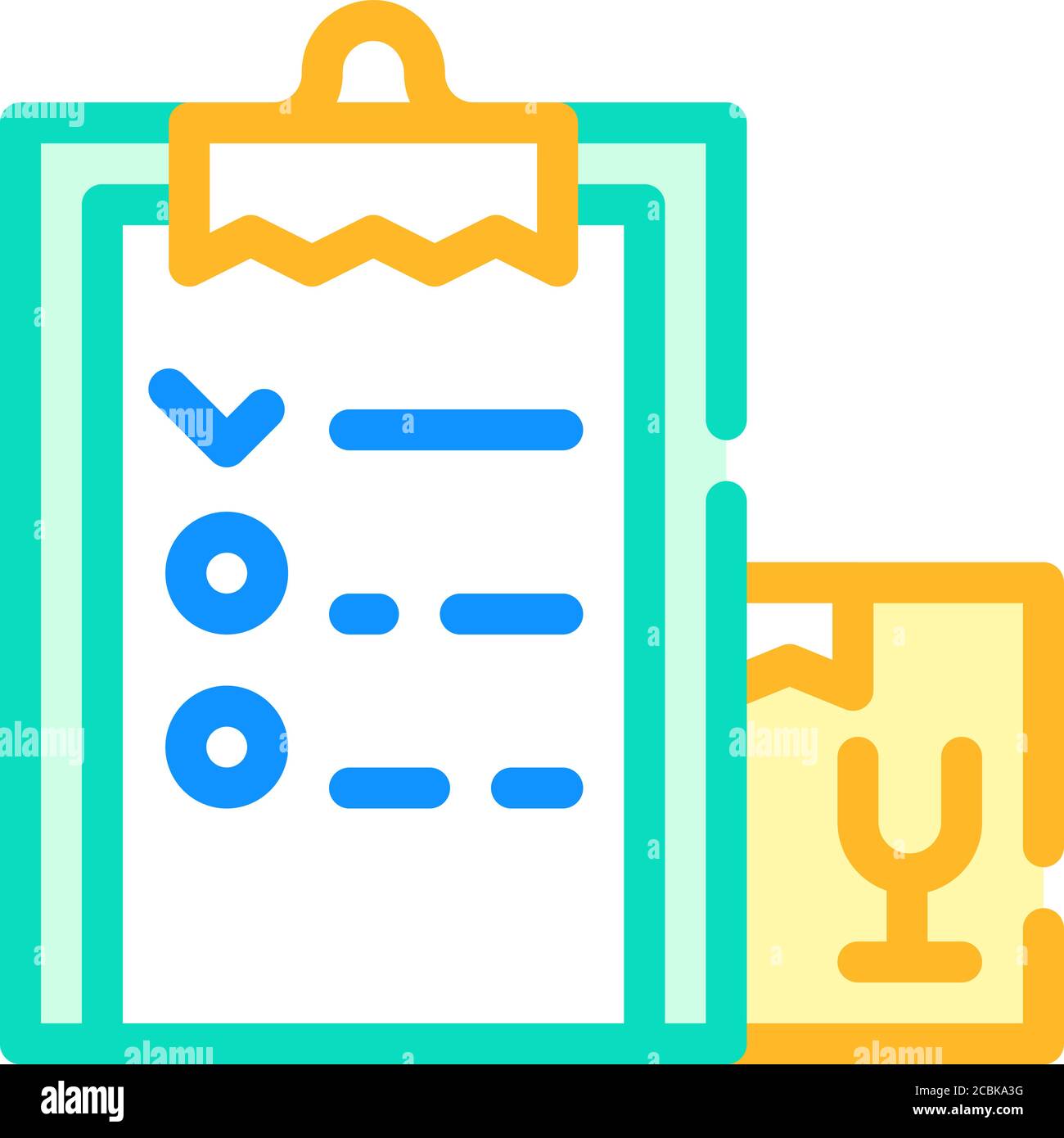 delivering list color icon vector isolated illustration Stock Vector Image & Art - Alamy
