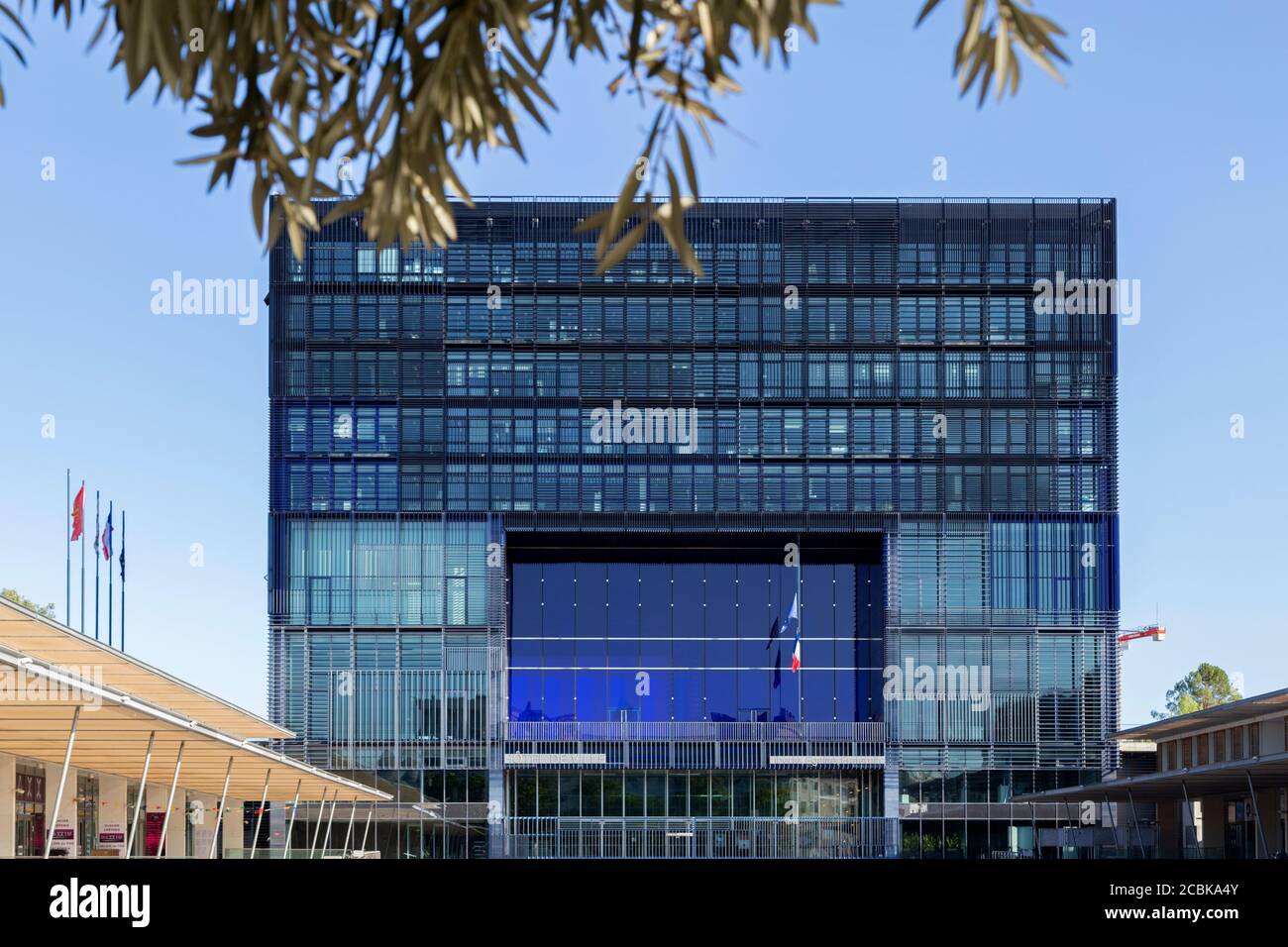 Port Marianne district, New Town Hall. Architect Jean Nouvel ...