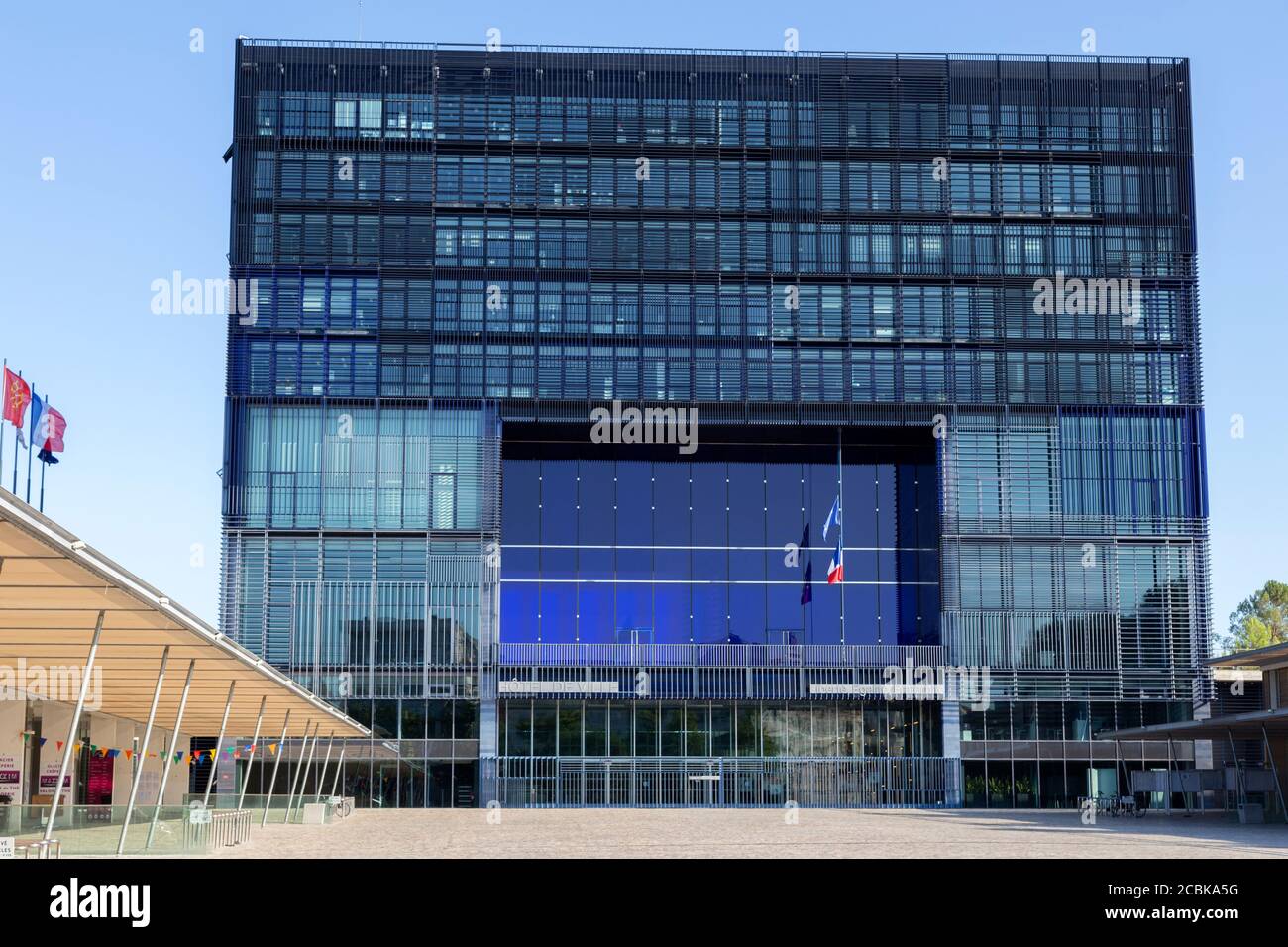 Port Marianne district, New Town Hall. Architect Jean Nouvel ...