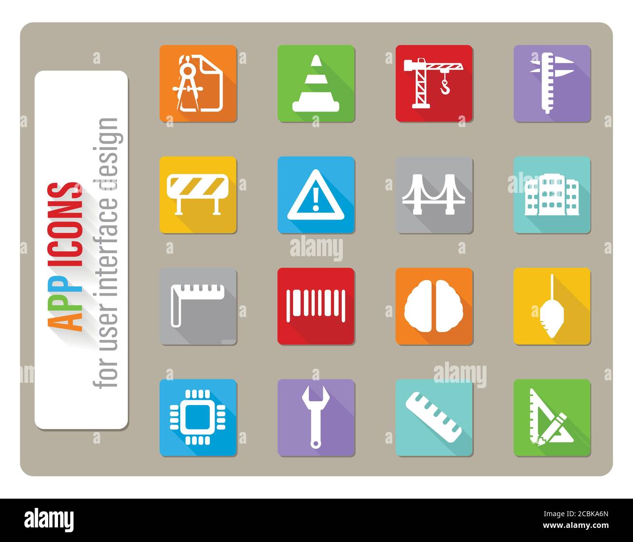 Engineering simply icons Stock Vector Image & Art - Alamy