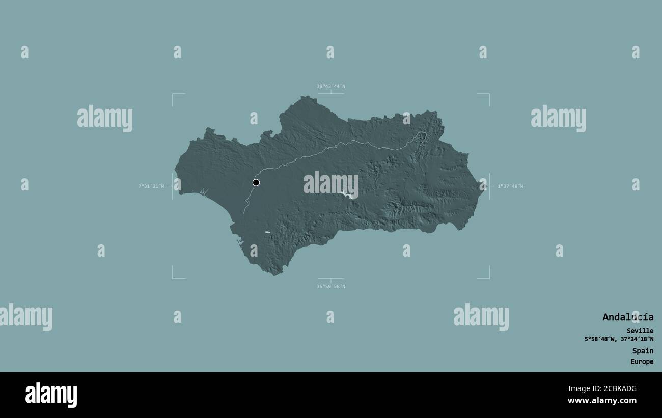 Map of andaluzia hi-res stock photography and images - Alamy