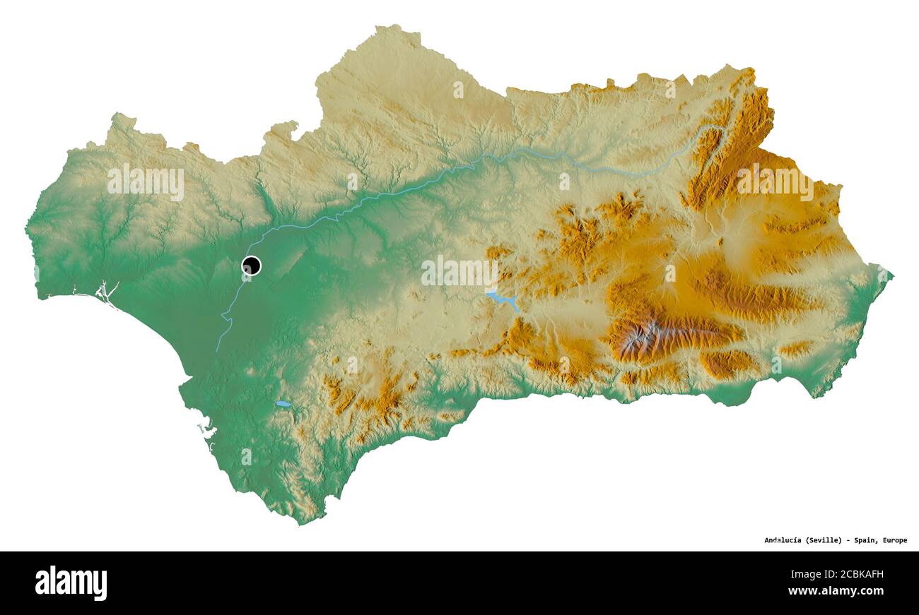 Map of andaluzia Cut Out Stock Images & Pictures - Alamy