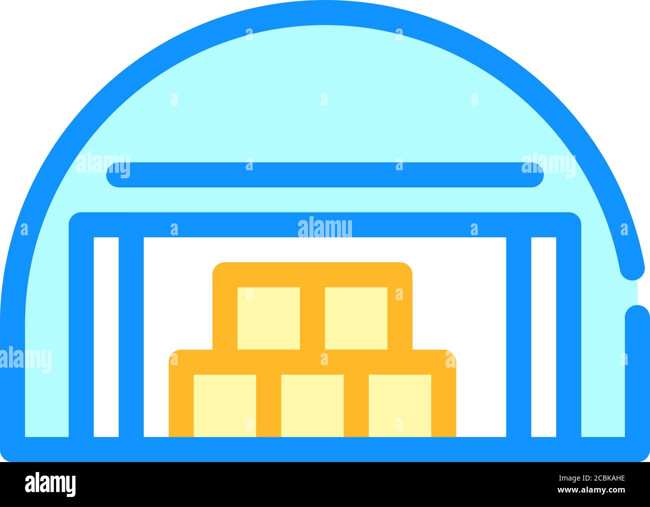 warehouse building color icon vector isolated illustration Stock Vector ...