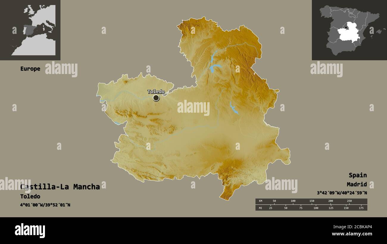 Map of castella hi-res stock photography and images - Alamy