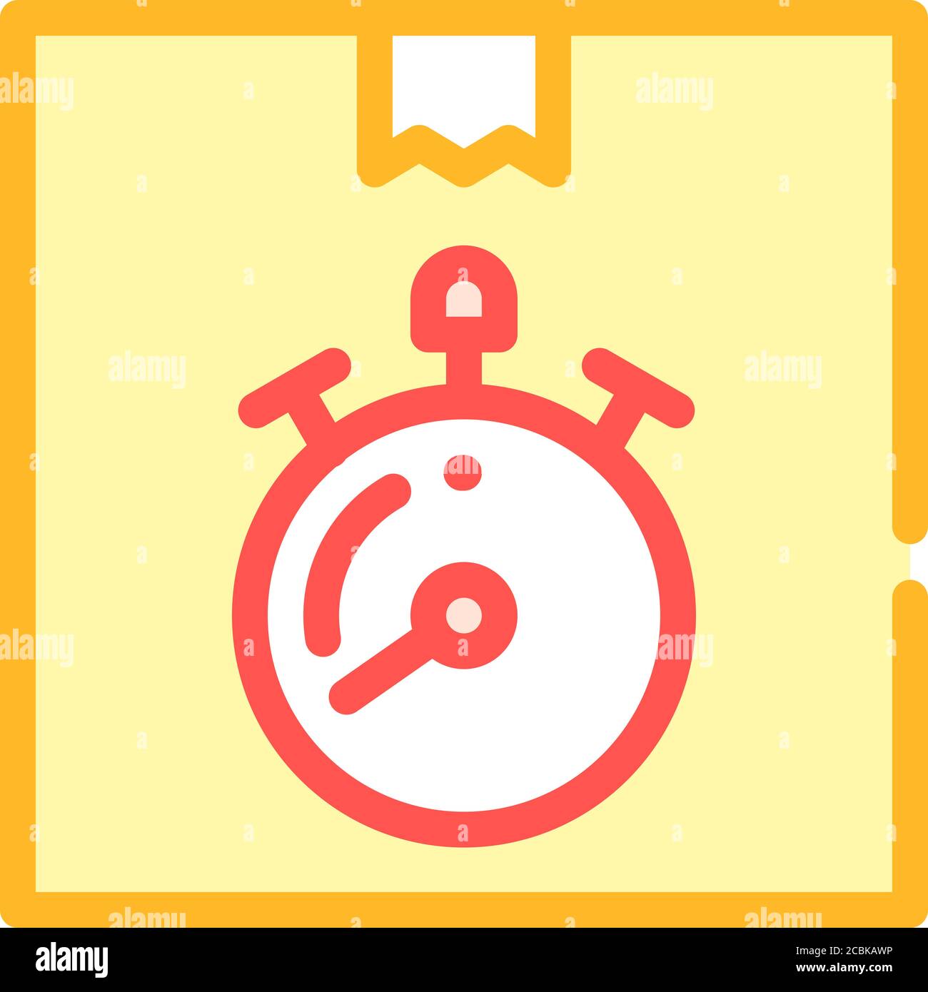 fast delivering or time out color icon vector illustration Stock Vector ...