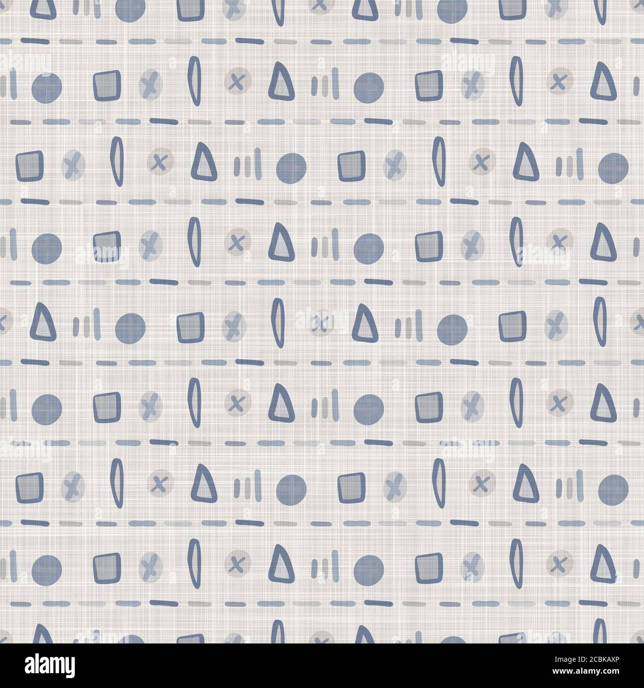 Seamless french farmhouse linen geometric block print background ...