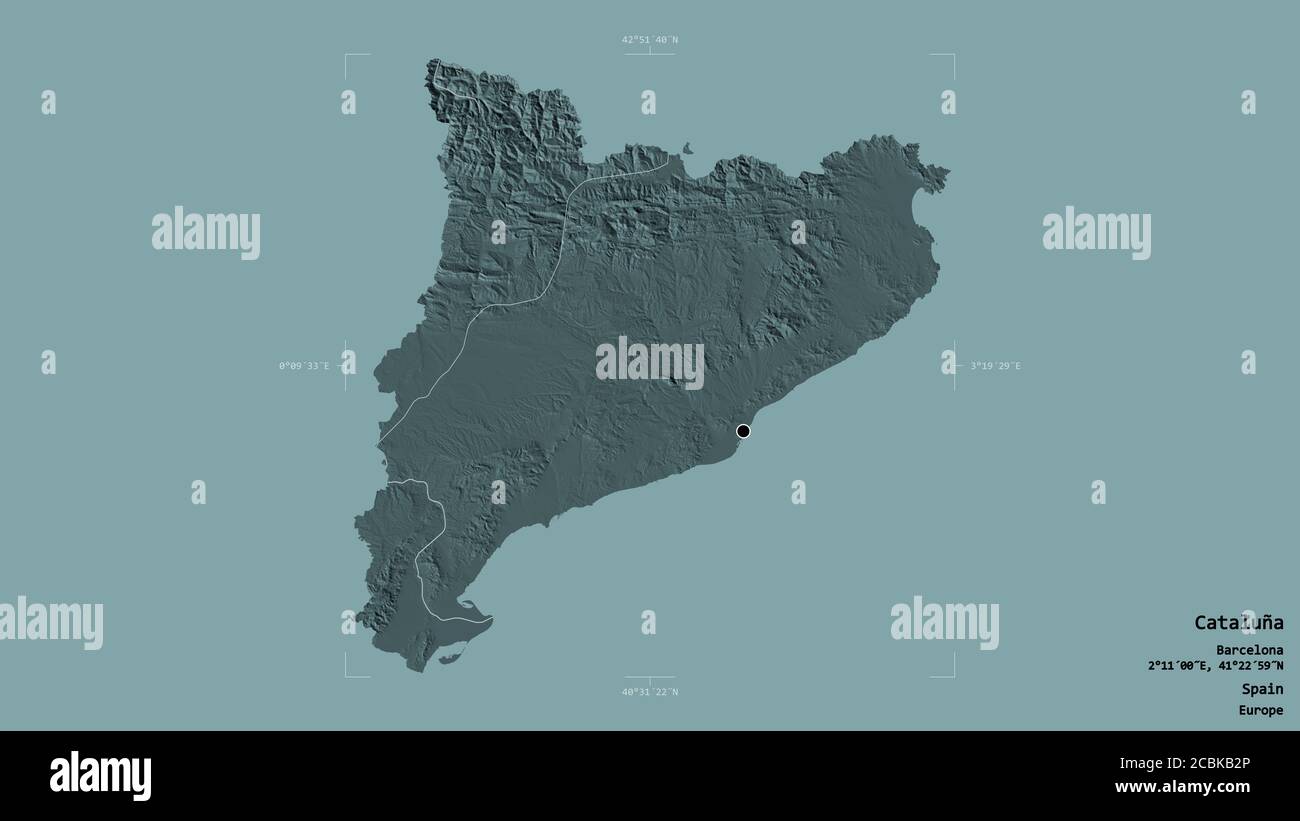 Catalogne map hi-res stock photography and images - Alamy