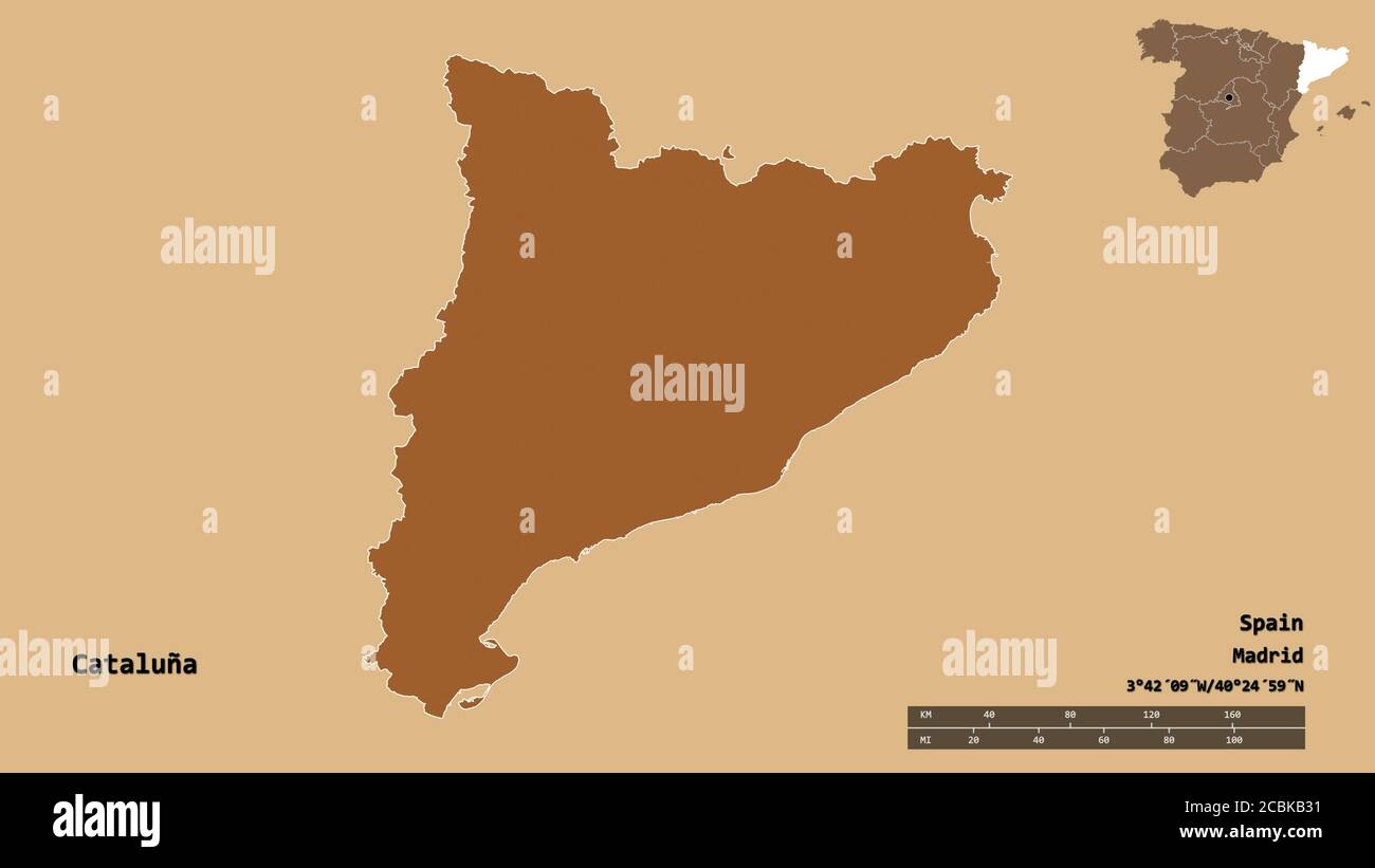 Catalogne map hi-res stock photography and images - Alamy