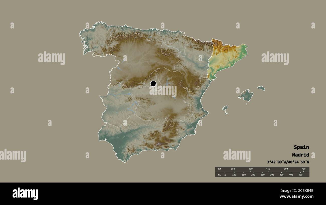 Catalogne map hi-res stock photography and images - Alamy