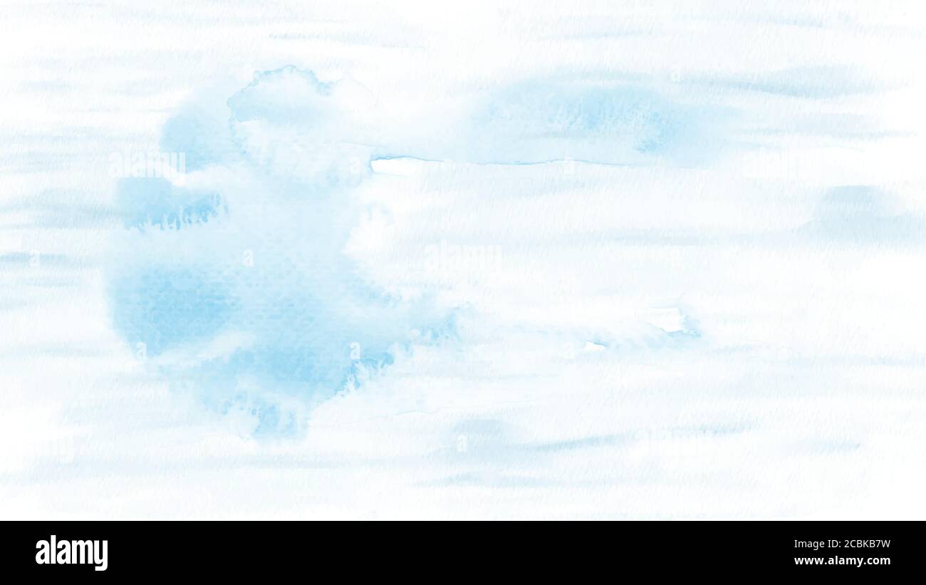 Abstract light blue watercolor for background. Stain artistic vector ...