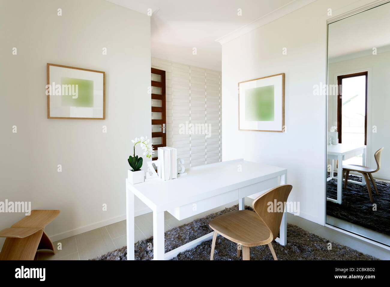 A bright workroom in a luxury house Stock Photo - Alamy