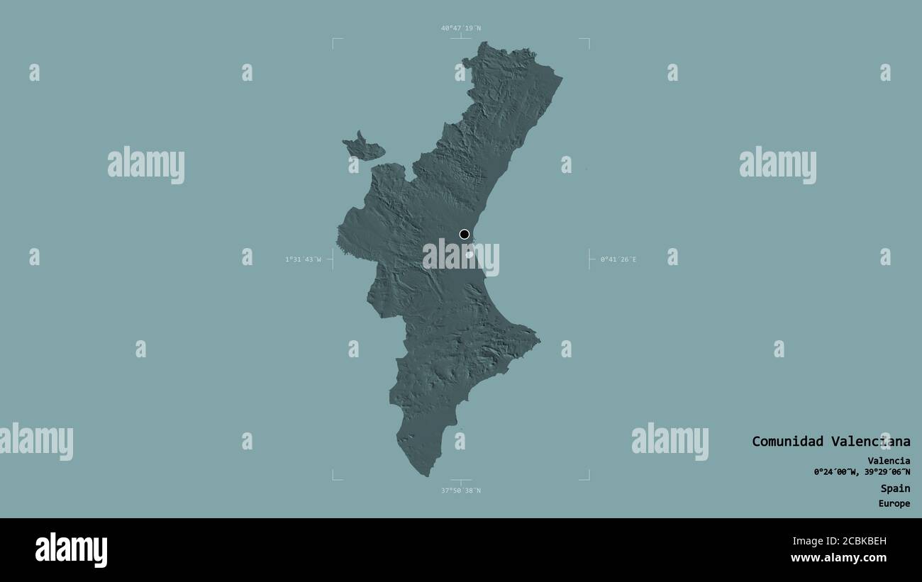 Valencia on a map hi-res stock photography and images - Alamy