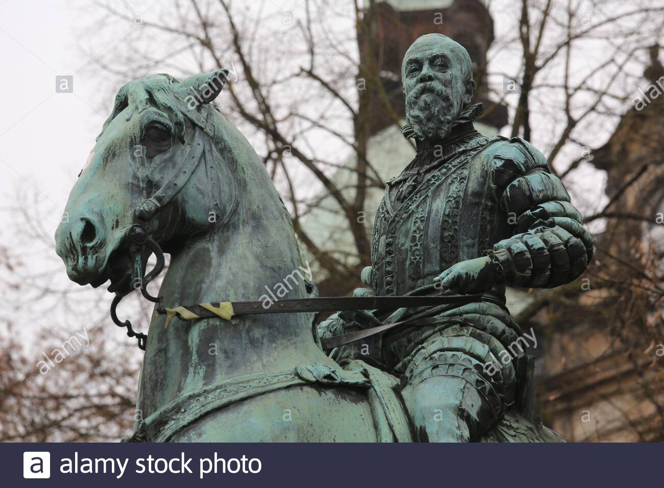 A statue of Luitpold , Prince Regent of Bavaria (1821 – 1912) in ...