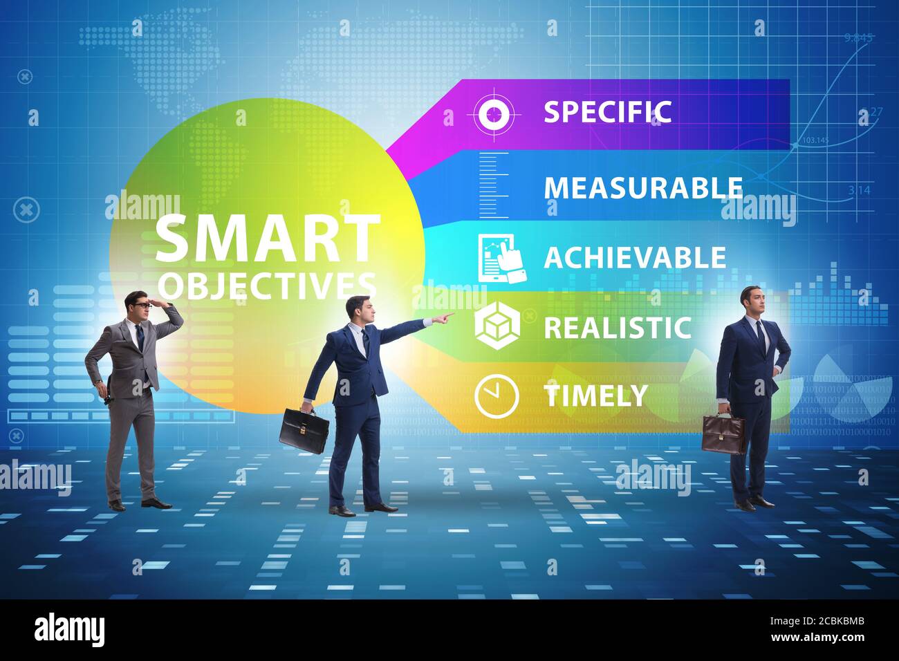 Concept of SMART objectives in the performance management Stock Photo ...