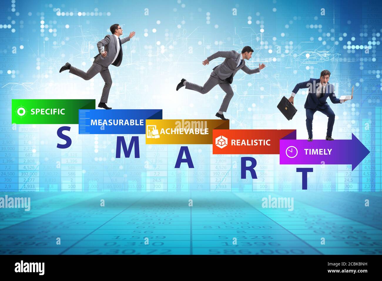 Concept of SMART objectives in the performance management Stock Photo ...