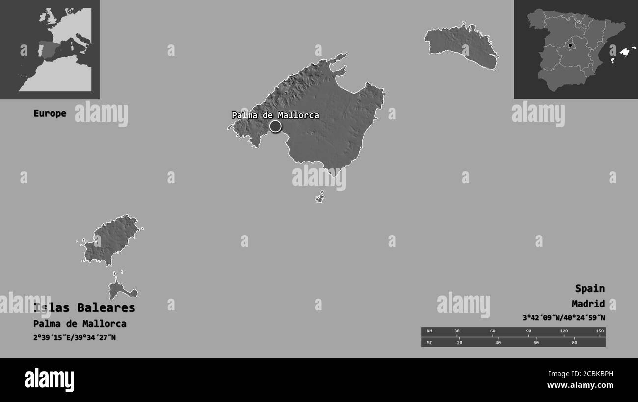 Balears map hi-res stock photography and images - Alamy