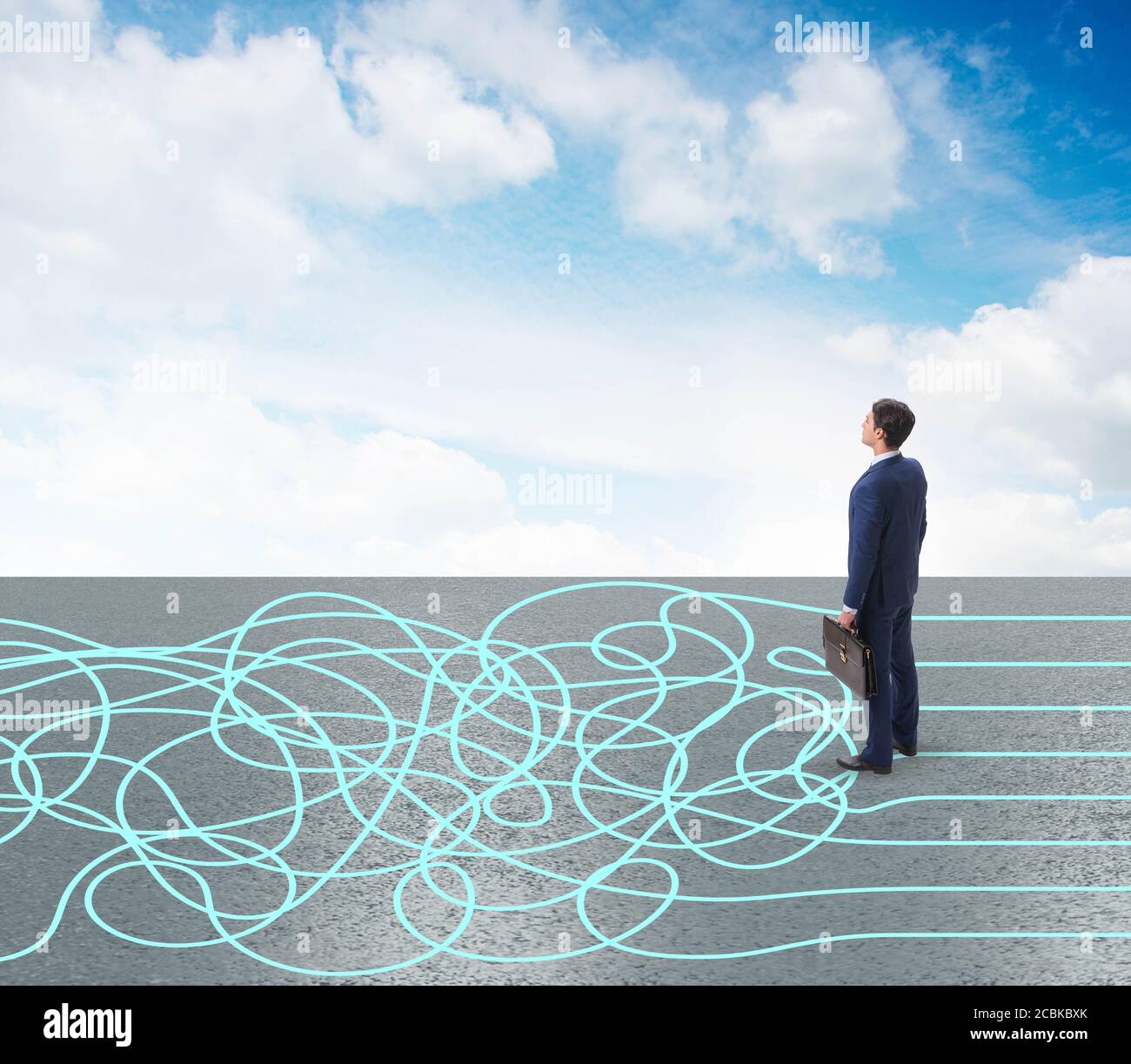 The business concept of uncertainty and confusion Stock Photo - Alamy
